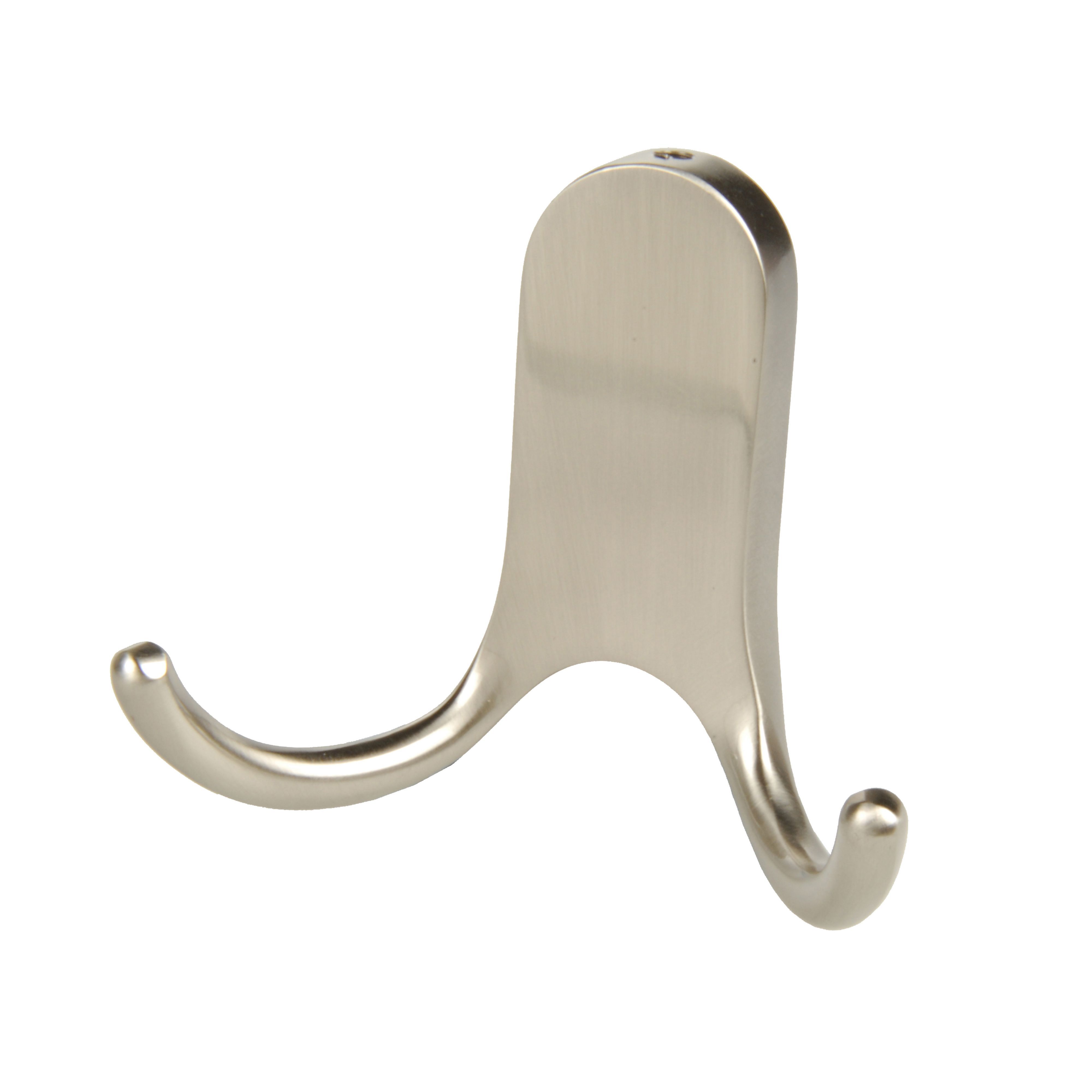 Zinc alloy Large J-shaped Double Hook (H)71.5mm (W)28mm at B&Q