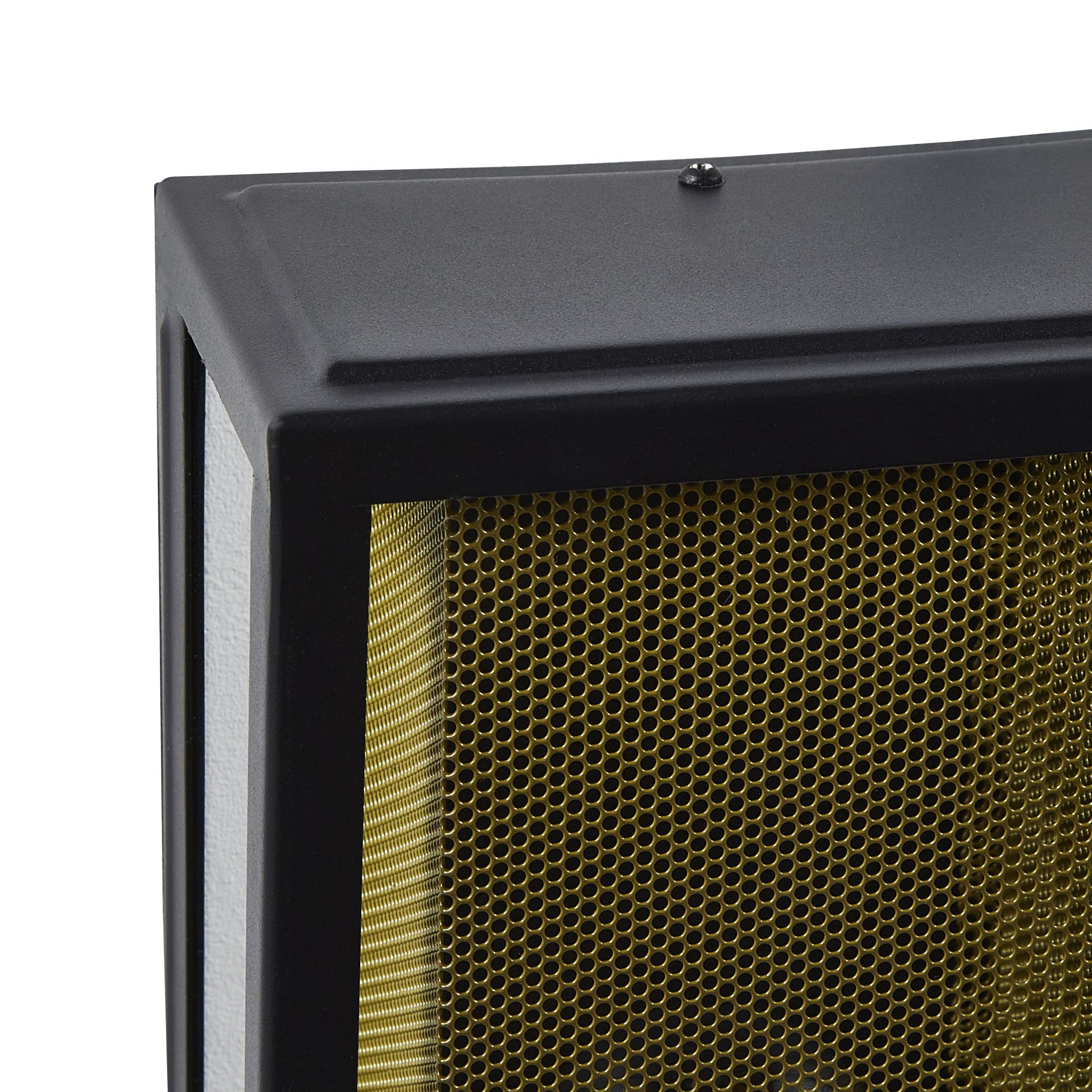 Zinc Cuba Fixed Matt Black Mains-powered LED Outdoor On/Off Wall light ...