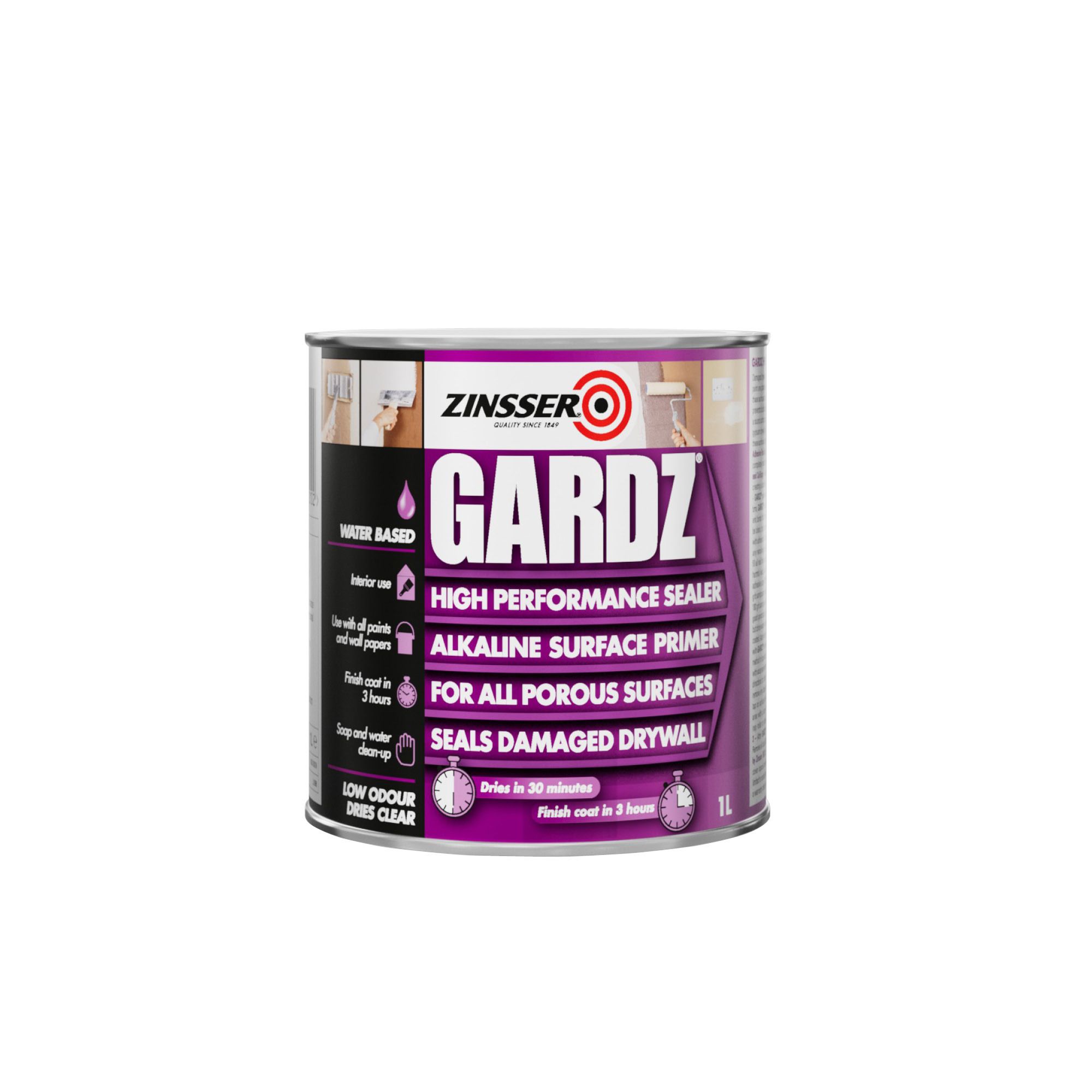 Zinsser Gardz Clear Gloss Multi-surface Primer & sealer, 1L