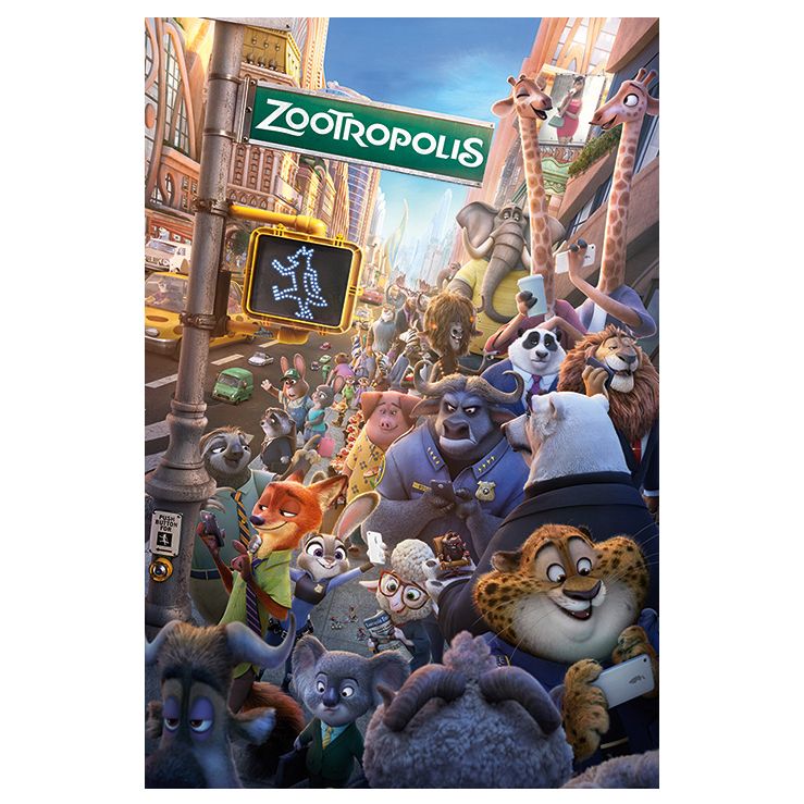 Zootropolis Multicolour Maxi poster (W)610mm (H)915mm | DIY at B&Q