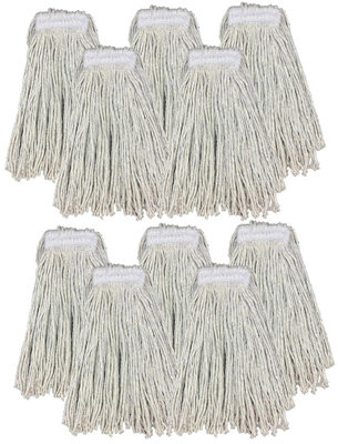 (10 Pack) Kentucky Cotton Mop Head Replacement - Large Size