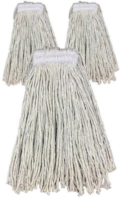 (3 Pack) Kentucky Cotton Mop Head Replacement - Large Size