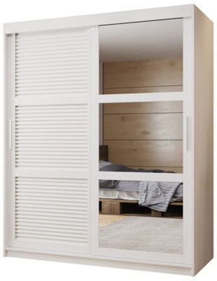 Larvik II 150cm Sliding Wardrobe in Sleek Black - Expansive Storage ...