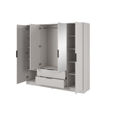 Buy Luxurious Cashmere Kelly Wardrobe: 206cm of Mirrored Elegance for ...