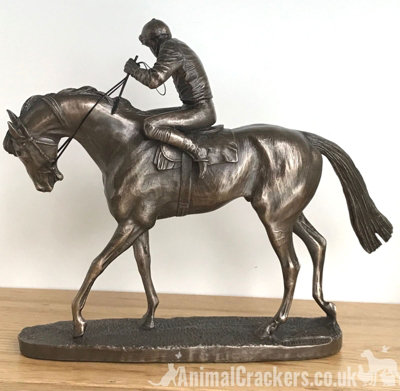'On Parade' Racehorse and Jockey horse figurine in solid cold cast ...