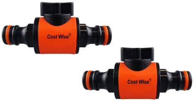 (PACK OF 2) In-line tap/water flow control,allows you to adjust or turn ...
