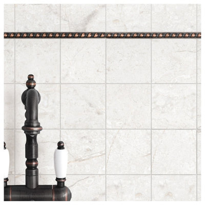 ( PACK OF 5) Niche Tiles Rope Metal Antique Copper 1.3cm. x 30cm ...