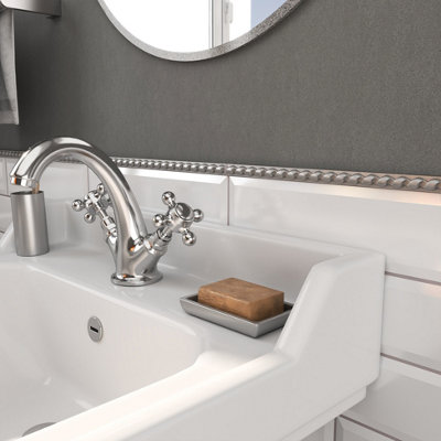 (PACK OF 5) Niche Tiles Rope Metal Nickel 1.3cm. x 30cm. Border Wall ...