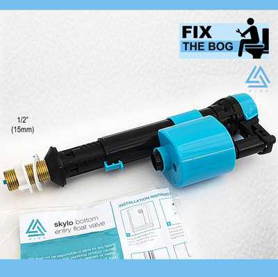 (PP0020/B) Skylo 1/2 inch (15mm) BRASS Bottom Entry Adjustable float ...