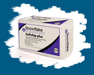 'Snowflake Softchip Plus' Woodshavings Bedding Bale 17kg
