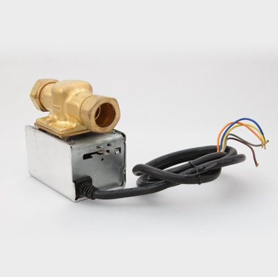 (ZV1) 2 Port 1" Irish BSP Compression Heating Water Motorised Zone ...