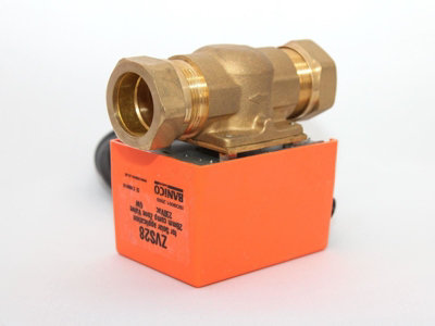 (ZVS1C) 2 Port SOLAR 1 BSP Comp. Irish Pipe Motorised Zone Valve ...