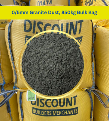 0/5mm Granite Dust, 850kg Bulk Bag FREE DELIVERY