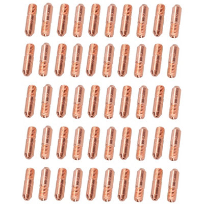 0.6mm Mini Contact Tips 50pk Hobby Welding Torch Welder MIG Gas M5 Thread