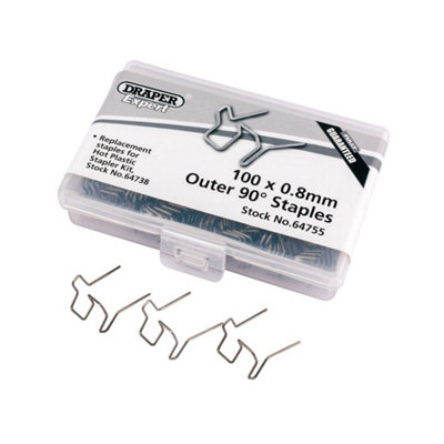 0.8MM Double U Staples (50) for Hot Stapler