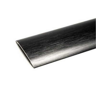 0.9m Superior Brushed Black Self Adhesive Euro Cover Door Plate Threshold