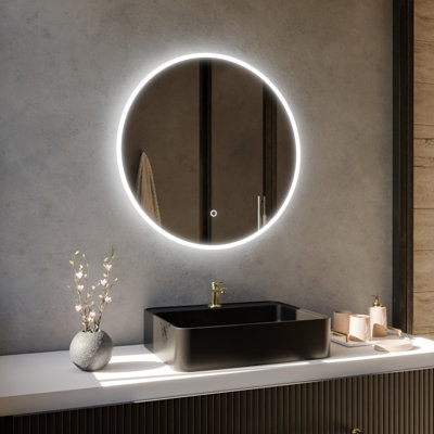 Harper & Harlow 600x600 Aquila LED Illuminated Round Bathroom Mirror