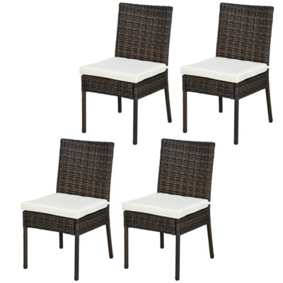 Products | Chilli Seating Set Of Four Rattan Garden Chairs