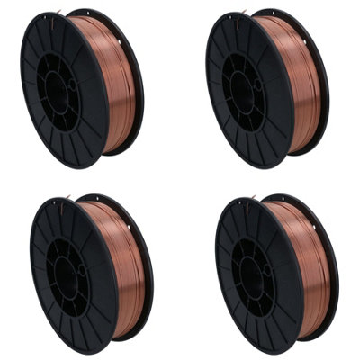 1.0mm Mild Steel Mig Welding Wire Spool Gas Argon CO2 5kg Reel Copper ...