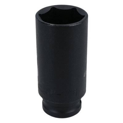 1-1/16in Double Deep Impact Imperial SAE Socket 1/2in Drive 6 Sided ...
