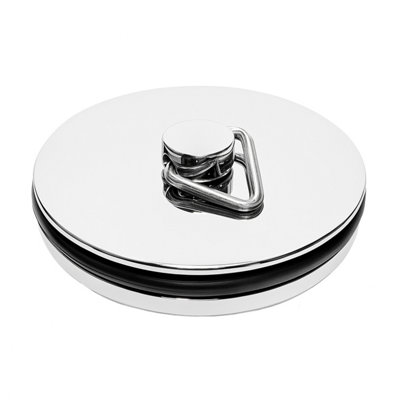 1 1/2" Chrome Plated Basin Plug with Chain Loop - Replacement Basin ...