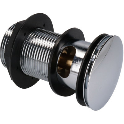 1-1/4" (32mm) Push-button Quick-Clac Chrome-Plated Brass Basin Bath ...