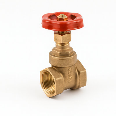 1 1/4" Female x Female Brass Gate Valve - Manual Water Isolation Valve ...