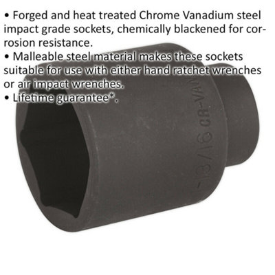 1-13/16 Inch Deep Impact Socket Bit for Ball Joint and Flywheel Nuts