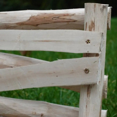 1.14m Split Hazel Lawn Edging - 30cm Height