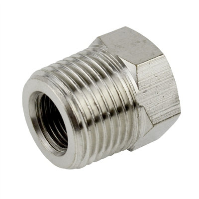1/2" BSP Male to 1/4" BSP Female Thread Adapter Hex Bush Air Fitting 2 PK FT047