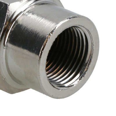 1/2" BSP to 3/8" BSP Air Fitting Female Reducing Socket Adapter 5 PACK ...