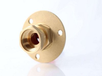1/2 Double Check Garden Tap with Through The Wall Flange Bracket Set ...