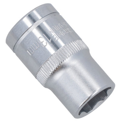 1/2" Drive 13mm Metric Super Lock Shallow 6-Sided Single Hex Socket Bergen