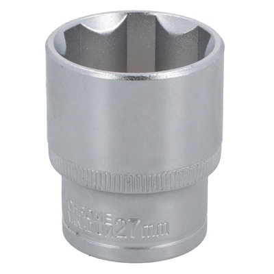 1/2" Drive 27mm Metric Super Lock Shallow 6-Sided Single Hex Socket ...