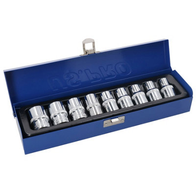 1/2" Drive Female Torx Star E Shallow Sockets E10 - E24 9pc Set In ...