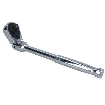 1/2 Drive Flexi Flexible Head Ratchet Straight Handle 72 Teeth Quick ...