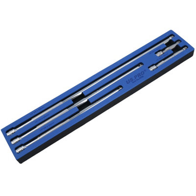 1/2" DRIVE STRAIGHT EXTENSION BAR SET EXTRA LONG 100MM - 600MM 5PC SET