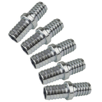 1/2" HOSE JOINER / REPAIR FITTING DOUBLE TAIL AIR PIPE CONNECTOR 5 PACK ...
