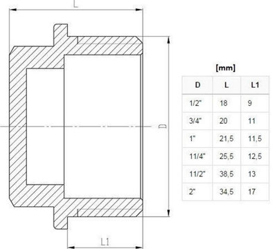 1/2 inch BSP Thread Brass Pipe Screw Hex Male Blanking Plug Tube End Cap