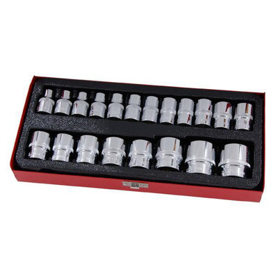 1/2 Inch Drive Socket Set 6 Point 21 Piece 8-32 mm (Neilsen CT1249 ...