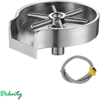 1/2 point faucet glass rinser automatic press kitchen sink glass cleaner
