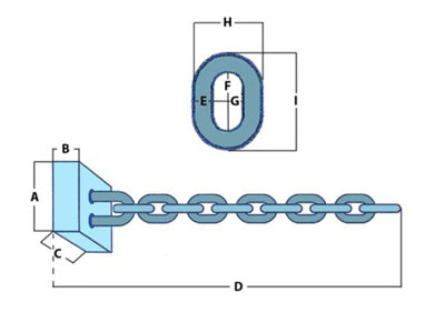 1/2" x 11 Link Marshall Chain Heavy Head 562 - Farming Agricultural ...