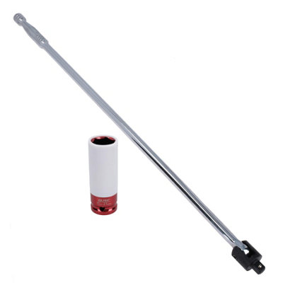 1/2in. Drive 30" Breaker Power Bar & 21mm Deep Metric Alloy Wheel Nut ...