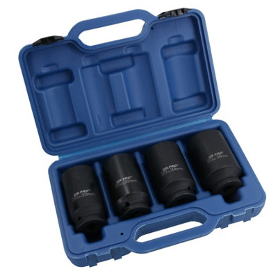 Big Socket Set Tap And Die Set TEKTON 1/2 In. Drive Deep 6-Point Axle ...