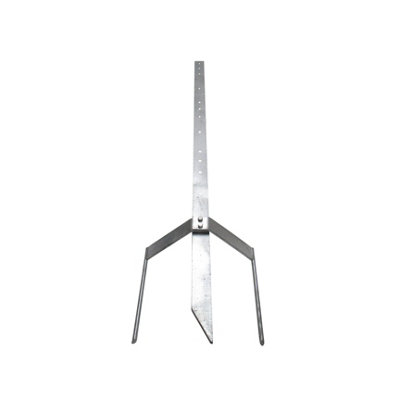 1.2M Galvanised Corner Mounting Post & Brackets (Galvanised Reels ...