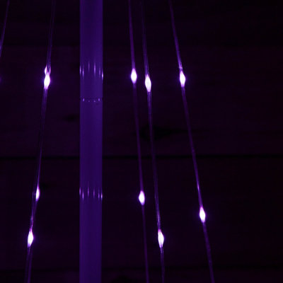 1.2M Light up Smart Christmas Cone Tree with Multi Action RGB LEDs