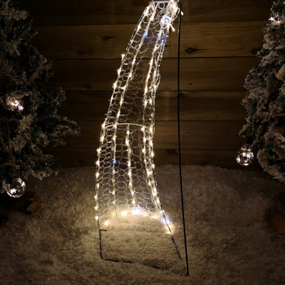 1.2m Light up Soft Acrylic 2D Shooting Christmas Star with 200 LEDs in ...