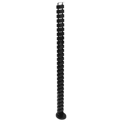 1.3m x 75mm Flexible Cable Management System for Standing Desks - Keep ...