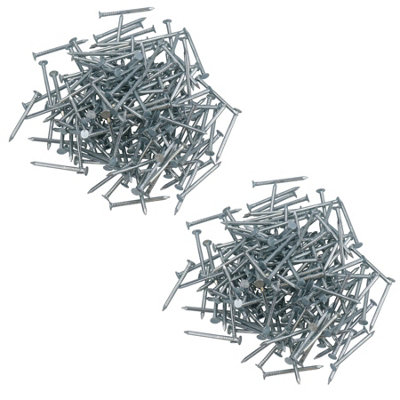 1.3mm x 19mm Round Headed Wire Nails Zinc Plated For Timber Wood ...