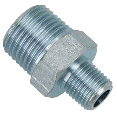 1/4" BSP Male to 1/2" BSP Male Step Up / Down Thread Union Air Fitting ...